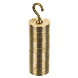 Brass Slotted Mass Set 100g with Hanger | School Science Equipment