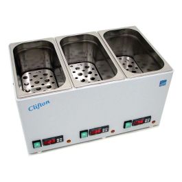 Clifton Digital Triple Chamber Water Bath 3 x 4l